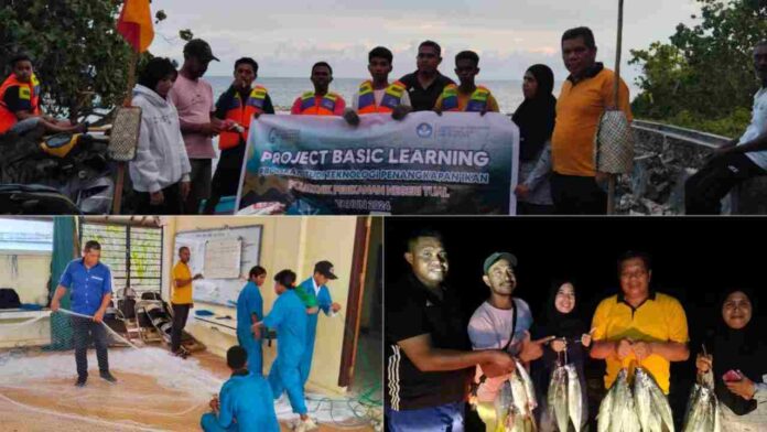 Mahasiswa Polikant Desain Jaring Milenium, Dilengkapi Lampu Celup Bawah Air