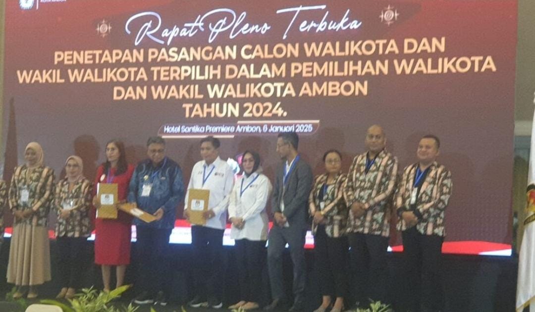 Walikota Ambon Hadiri Rapat Pleno Penetapan Pasangan Terpilih, Bodewin ...