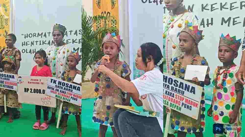 Pesan Anak-Anak Papua di Hari Anak Nasional: Papa, Om, Kaka, Stop Mabok!